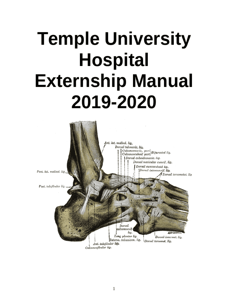 Externship - Temple University Hospital Podiatric Medicine and Surgery ...