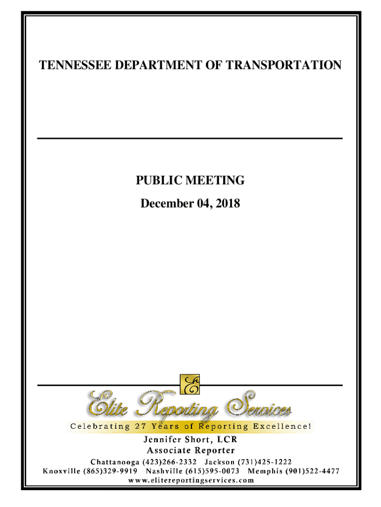 Fillable Online TDOT - Tennessee Fax Email Print - pdfFiller