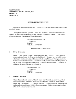 Fillable Online Instructions for Completing FCC Form 601 and FCC Form ...