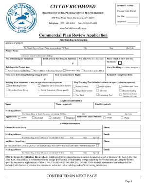 Fillable Online CITY OF RICHMOND Internal Use Only - Codes, Planning ...