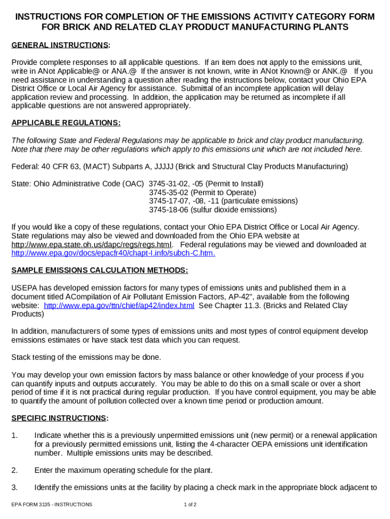 epa.ohio.govstaticPortalsEMISSIONS ACTIVITY CATEGORY BRICK AND RELATED CLAY ... - epa ohio Doc ...