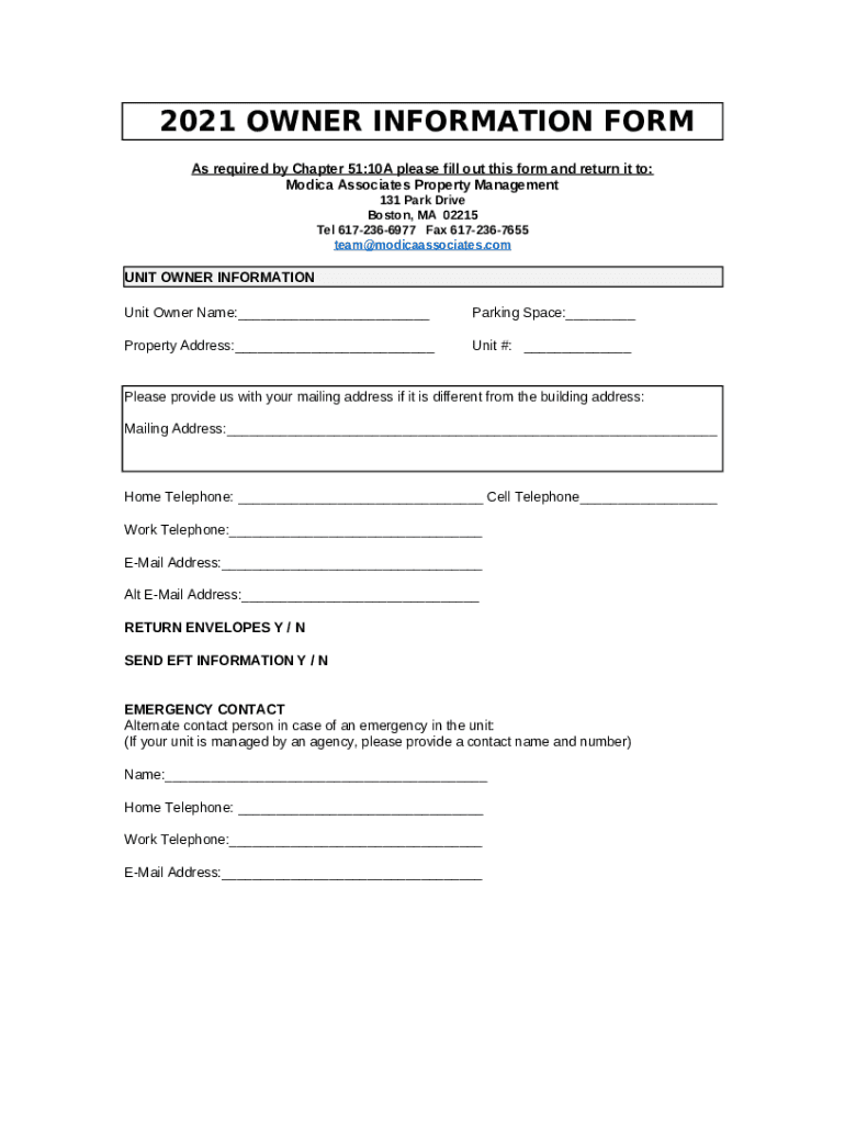 DOC OWNER INATION Doc Template | pdfFiller