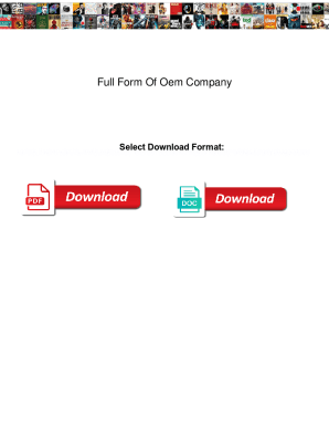 Fillable Online Full Form Of Oem Company. Full Form Of Oem Company ...