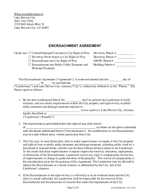 Fillable Online legalbeagle.com6922986-encroachment-agreementWhat Is an ...