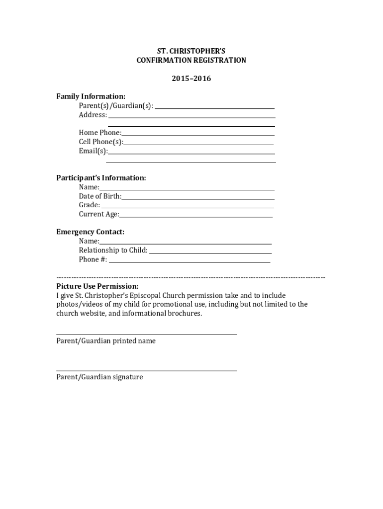 Fillable Online Confirmation Registration Form revised Fax Email Print ...