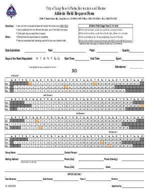 Fillable Online Athletic Field Request Form Fax Email Print - pdfFiller