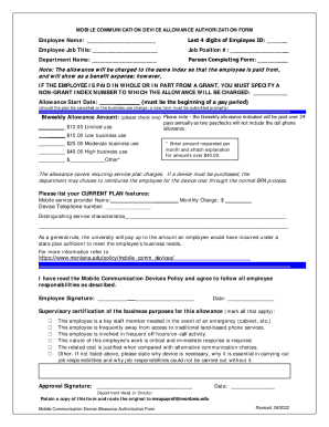 Fillable Online CELLULAR DEVICE REQUEST AND AUTHORIZATION FORM Fax ...