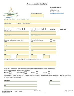 Fillable Online FREE 11+ Sample Vendor Application Forms in PDFMS WordFREE 9+ Sample Vendor ...