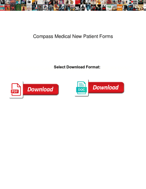 Fillable Online Compass Medical New Patient Forms. Compass Medical New ...