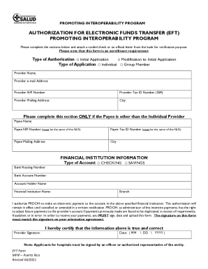 Fillable Online EFT Form.docx Fax Email Print - pdfFiller