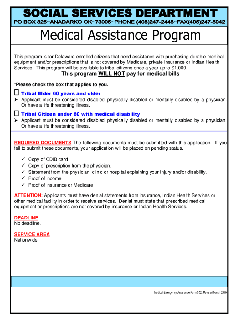 Fillable Online fill.ioMedical-Assistance-ProgramFill - Free fillable ...