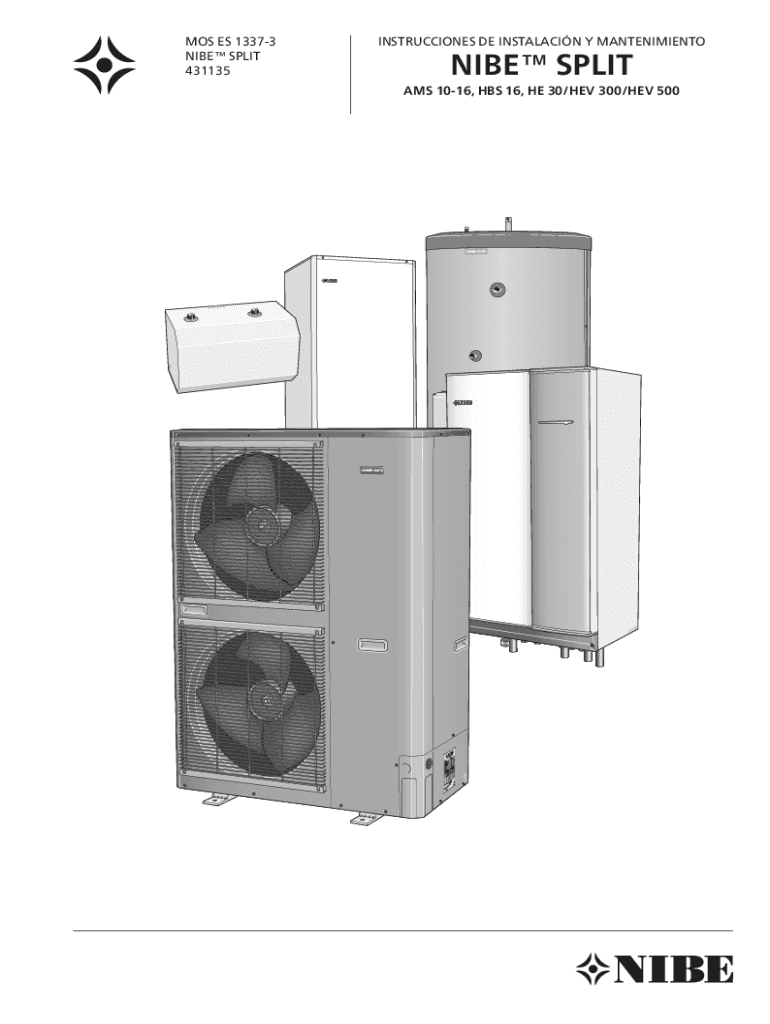 Fillable Online www.nibe.eunl-nlassetsMOS GB 1337-3 INSTALLATION AND MAINTENANCE INSTRUCTIONS ...