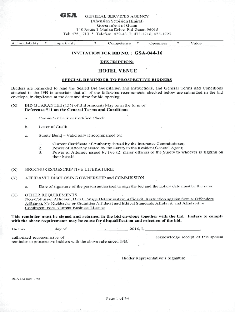 Fillable Online doa guam gsa.doa.guam.govwp-gsa-contentuploadsGSA-09A ...