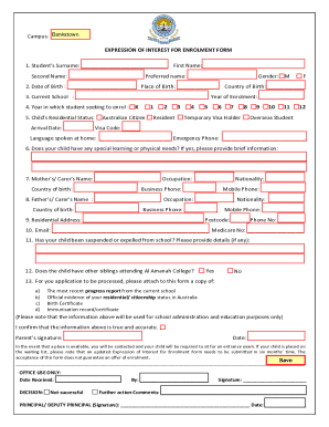 Fillable Online Acknowledgement of receipt of EOI Form Final.docx Fax ...