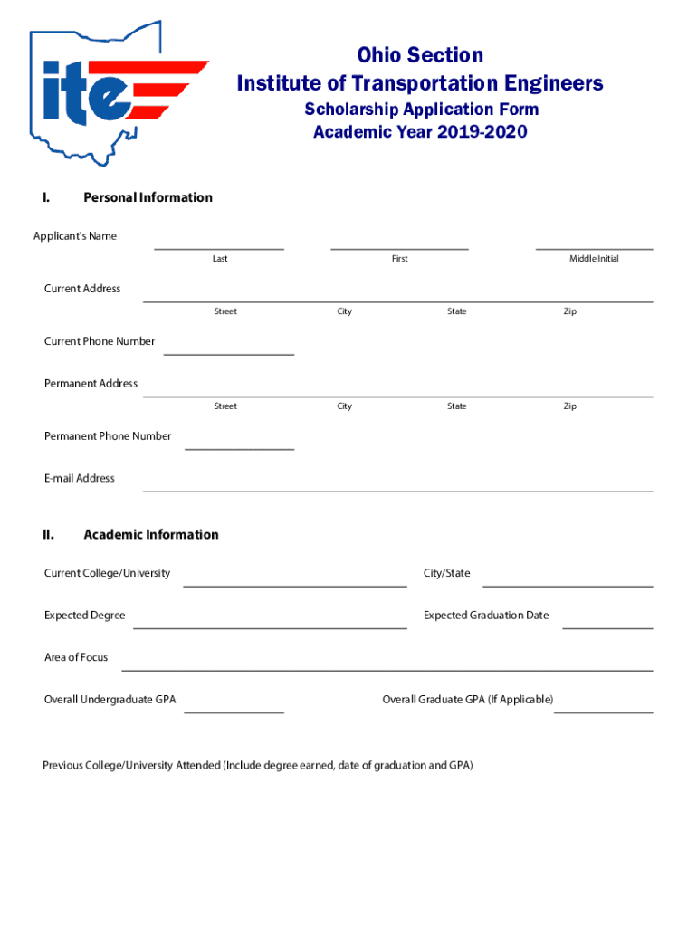 Fillable Online students.cfaes.ohio-state.eduformsscholarshipScholarship FormAcademic Programs ...