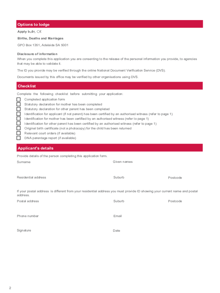 Fillable Online scdhec.govvital-recordsadding-father-birthAdding Father ...