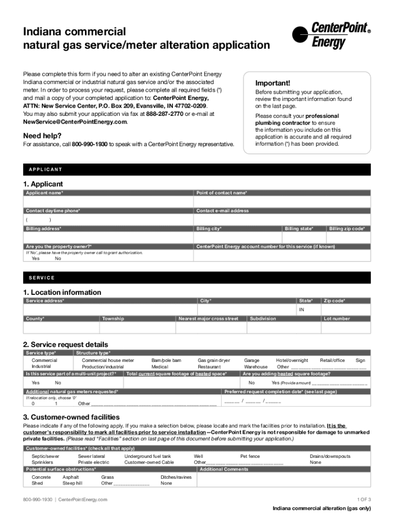 Fillable Online midwest.centerpointenergy.comassetsdownloadsIndiana ...