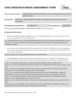 Fillable Online www.nist.gov document osac-rd-needtraceOSAC RESEARCH NEEDS ASSESSMENT FORM ...