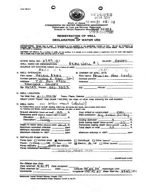 Fillable Online www.higp.hawaii.edu old HawaiiREGISTRATION OF WELL ...