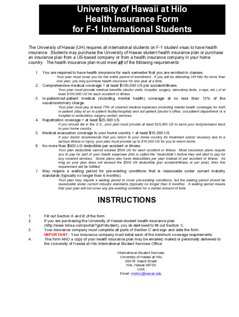 Fillable Online hilo hawaii hilo.hawaii.eduinternationaldocumentsUniversity of Hawaii at Hilo ...