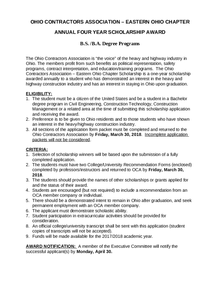 .jot.com203236202904141Ohio Contractors Association Scholarship ...