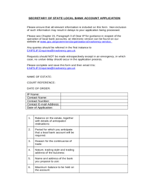 LBA APPLICATION - TEMPLATE - APPLICATIOIN Doc Template | pdfFiller