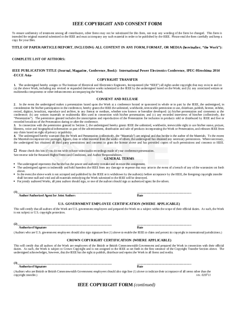 (PDF) IEEE COPYRIGHT AND CONSENT lobster wang - Academia.edu - www2 iee ...