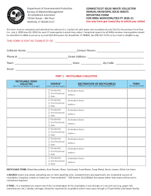 Fillable Online portal.ct.govDEEPReduce-Reuse-RecycleSolid Waste ...