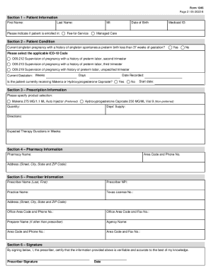 Fillable Online Form 1345, Authorization Request (Fee for Service ...