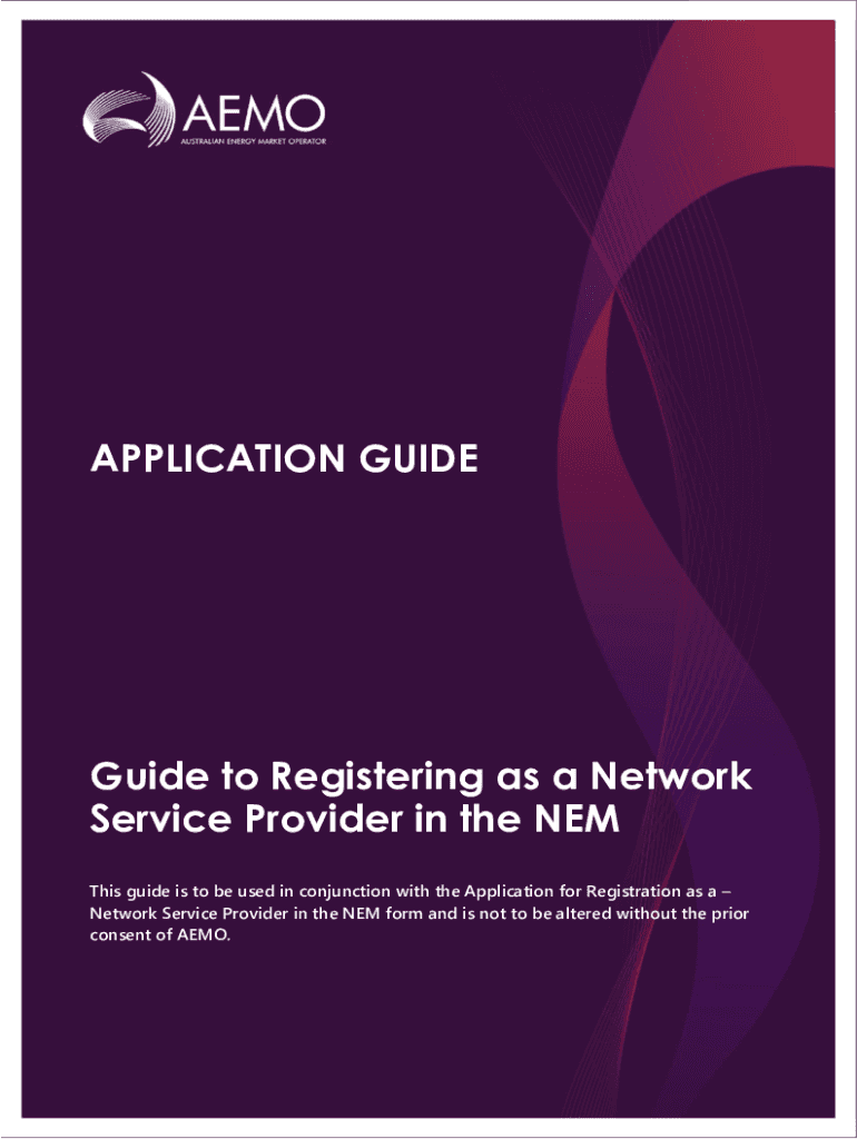 Fillable Online APPLICATION GUIDE Guide for Demand Response Service ...