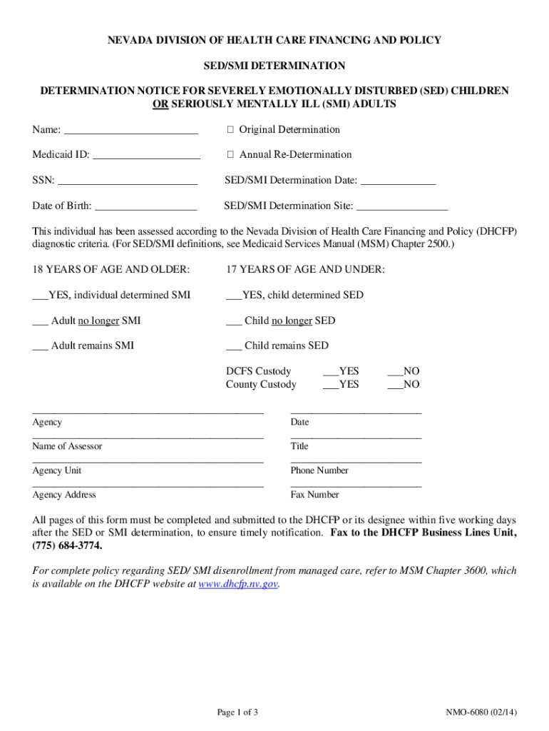 Fillable Online dhcfp nv www.uslegalforms.comform-library157670-sedSed ...