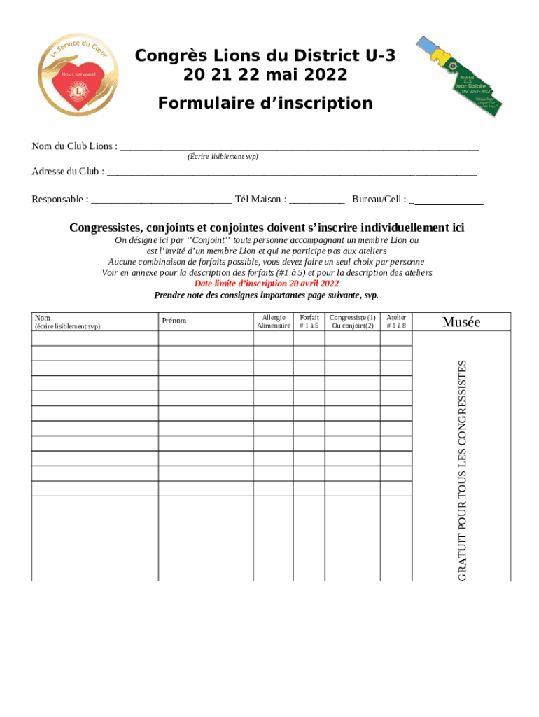 Lions Club Matoury Fort Trio - Lions e-Clubhouse Doc Template | pdfFiller