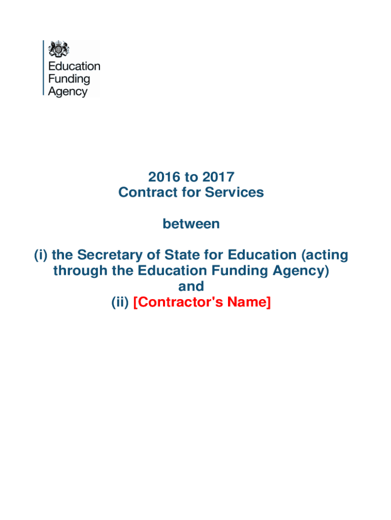 Fillable Online assets.publishing.service.gov.ukgovernmentCONTRACT FOR ...