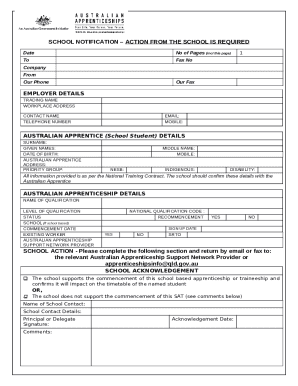 School notification Doc Template | pdfFiller