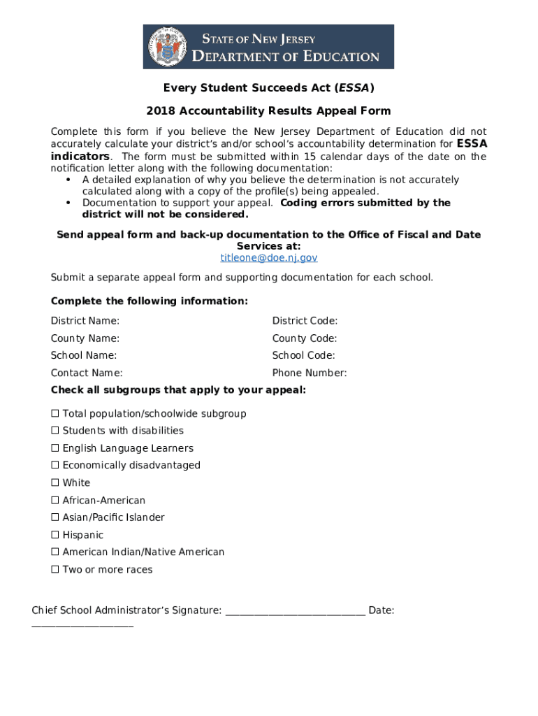 Every Student Succeeds Act (ESSA)U.S. Department ofThe Elementary ...