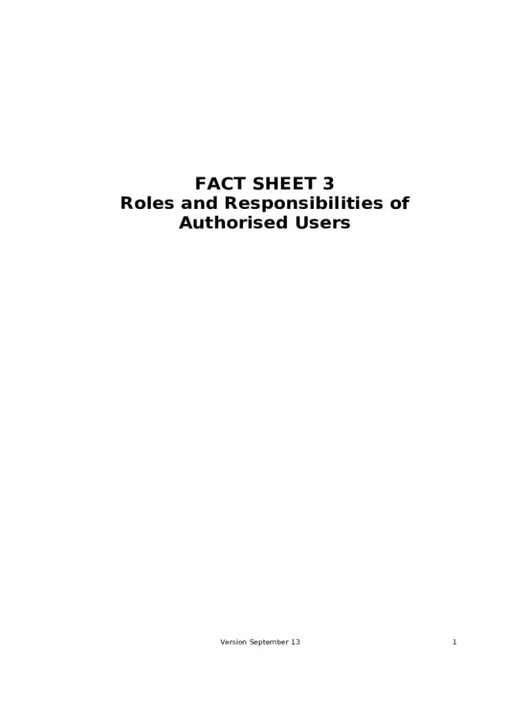 www.dss.gov.ausitesdefaultFACT SHEET 3 Roles and Responsibilities of ...