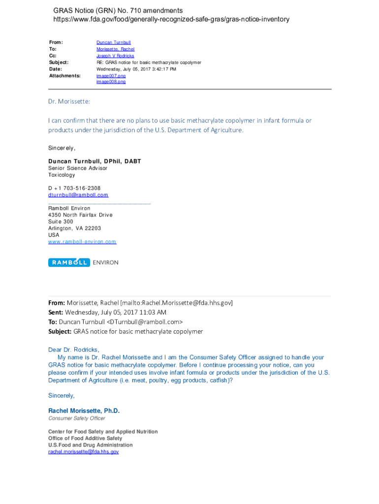 Fillable Online GRAS Notice (GRN) No. 775 https://www.fda.gov/food ...