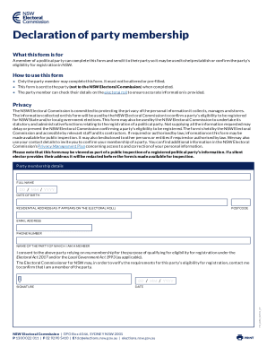 Fillable Online www.state.nj.usparty-affiliation-formNew Jersey ...