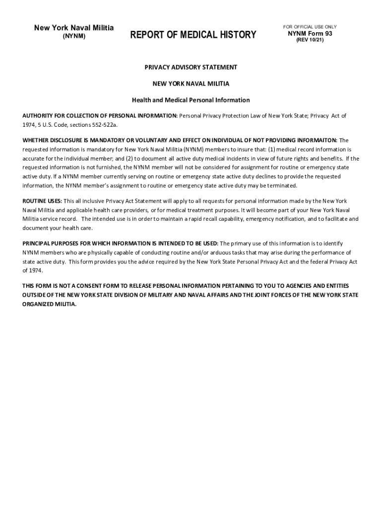 Fillable Online dmna ny dmna.ny.govnynmNew York Naval Militia Forms ...