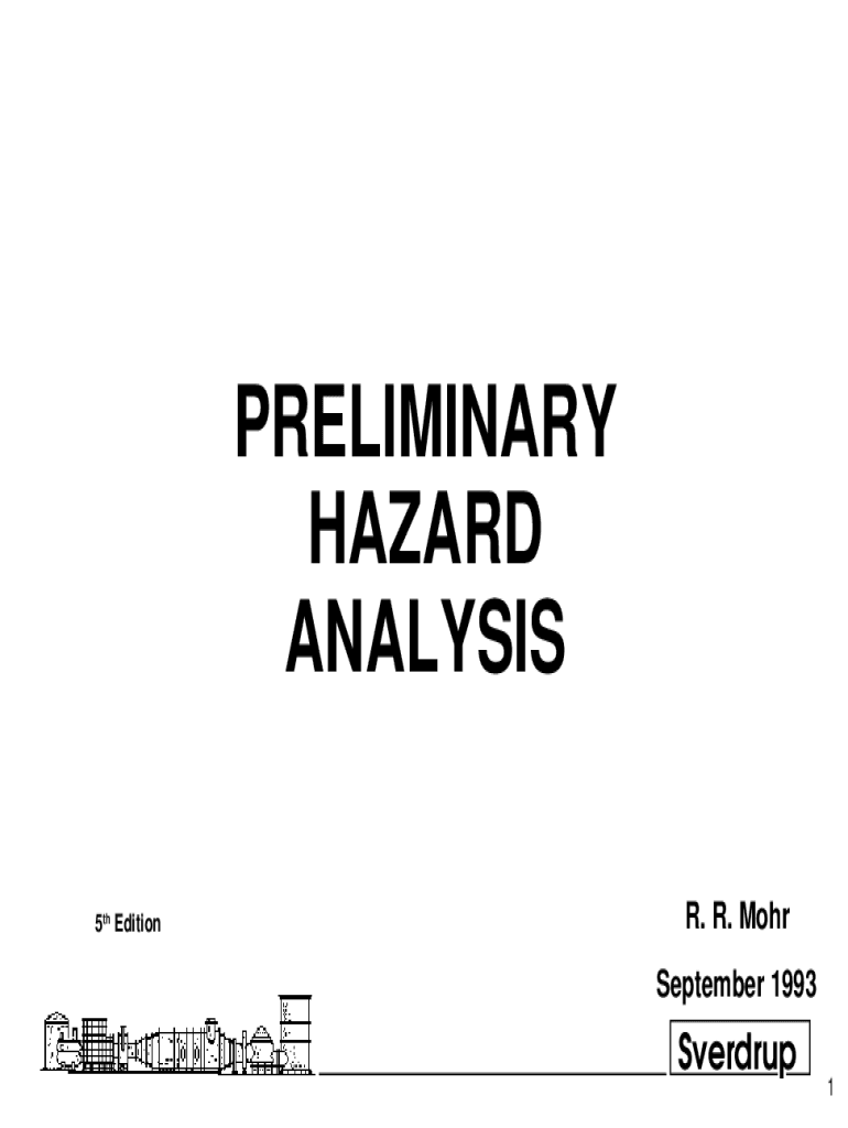 Fillable Online Preliminary Hazard AnalysisRequest PDF - researchgate ...