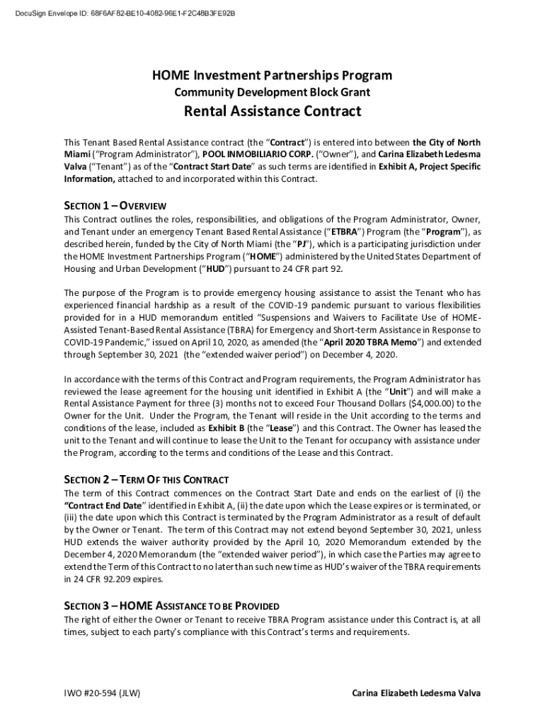 Fillable Online EMERGENCY TENANT-BASED RENTAL ASSISTANCE PROGRAM (ETBRA ...