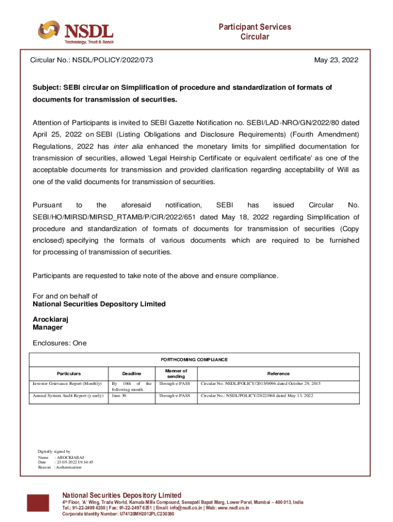 Fillable Online www.nsdl.co.indownloadablespdfParticipant Services ...