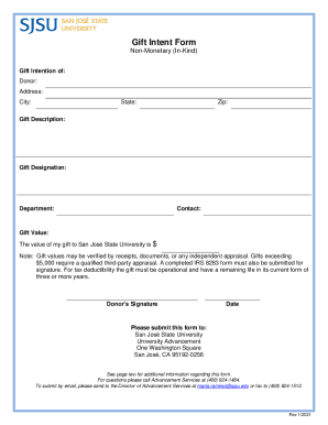 Fillable Online giving.gsu.edudocumentstatement-of-future-giftStatement ...