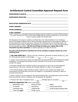 Fillable Online www.rosewoodhillhoa.comappdownloadARCHITECTURAL CONTROL ...