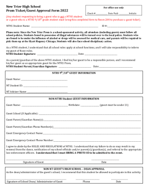 Fillable Online www.newtrier.k12.il.usstudentactivitiesStudent ...