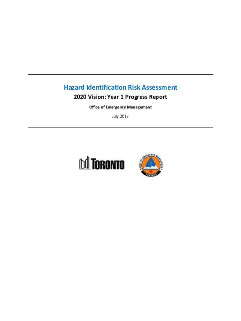 Fillable Online Hazard Identification And Risk Assessment Report Sample ...