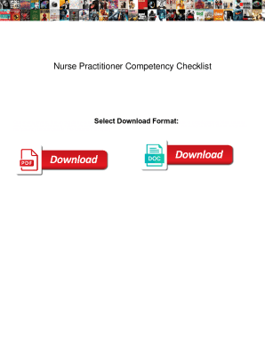 Fillable Online NURSE PRACTITIONER COMPETENCY ASSESSMENT WORKSHEET Fax ...