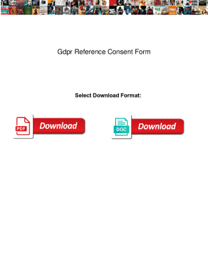 Fillable Online Gdpr Employee Reference Consent Form Template Fax Email ...