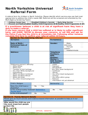 NORTH YORKSHIRE SPECIALIST CAMHS REFERRAL PROCESS Doc Template | pdfFiller