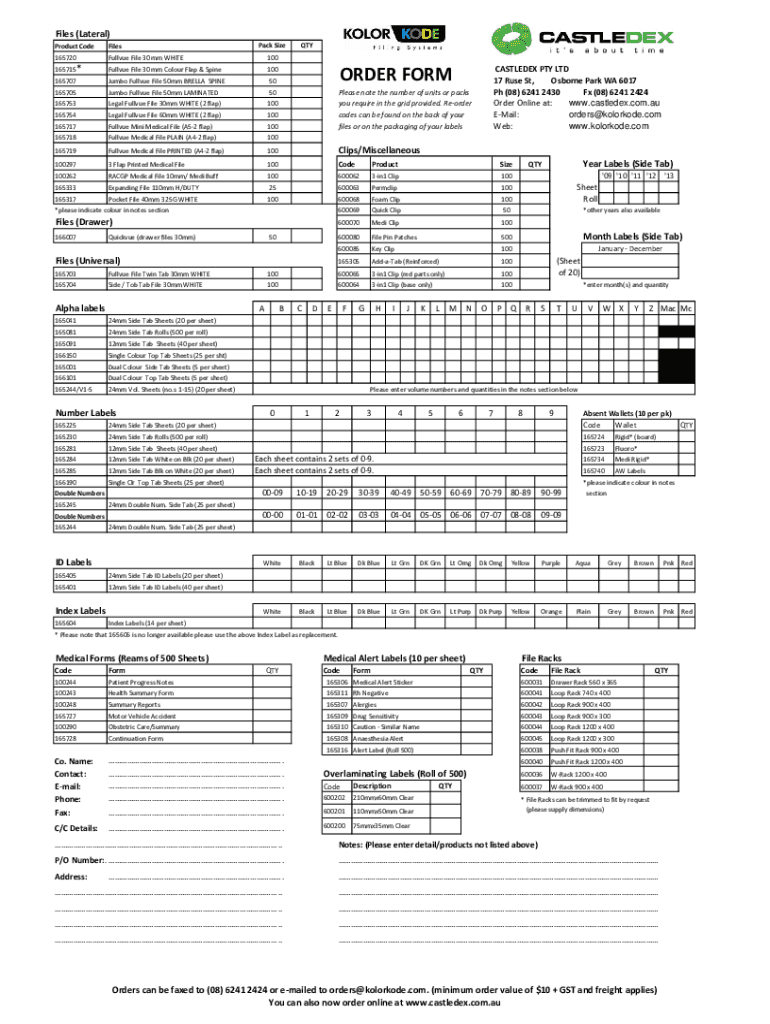 Fillable Online AVERY Fullvue Shelf Lateral File 30mm Gusset Foolscap ...
